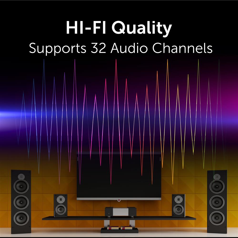 . DYNAMIX 10m HDMI High Speed Flexi Lock Cable with Ethernet.