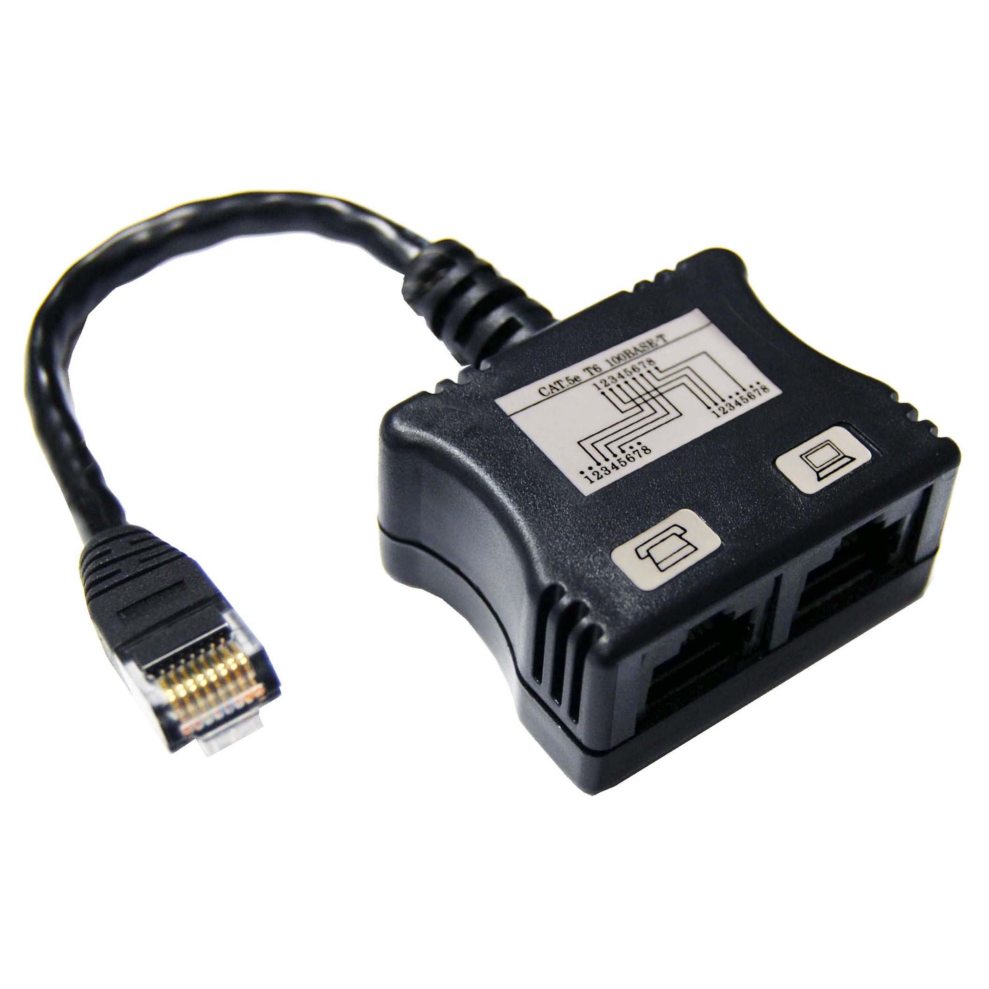 . DYNAMIX RJ45 Dual Adapter (1x Digital Ph. and 1 x UTP) with